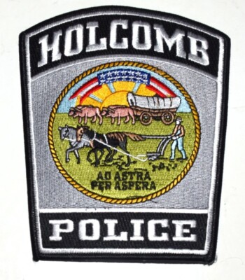 HOLCOMB KANSAS KS Sheriff Police Patch CONESTOGA WAGON XL 5.75” | eBay