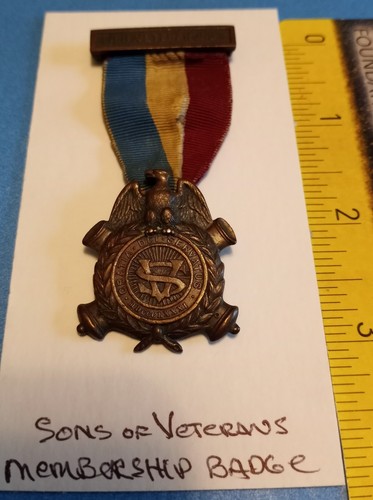 Sons of Veteran membership badge, GAR SUVCW, early design? | eBay