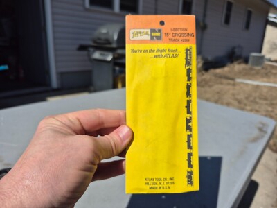 N SCALE ATLAS TRACK 1 SECTION 15 DEGREE CROSSING #2564 NEW OLD STOCK ...