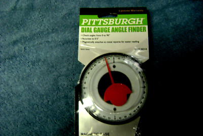 Magnetic Base Dial Gauge Angle Finder 0 to 90 Degree Indicator NEW ...