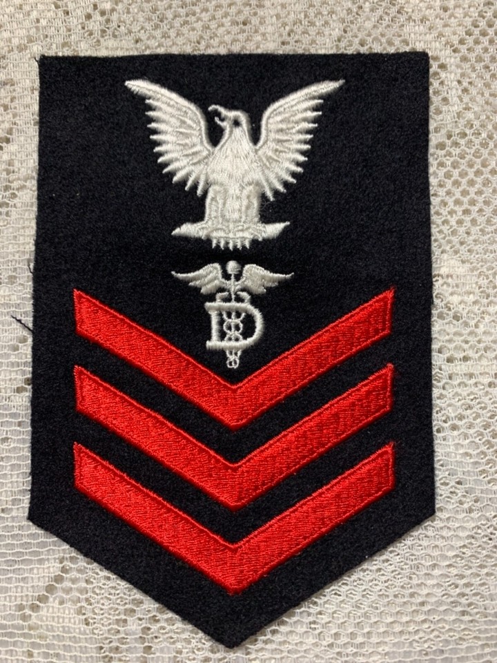 Military Patch-US Navy Wool Eagle Anchors Stripes, WW2 | eBay
