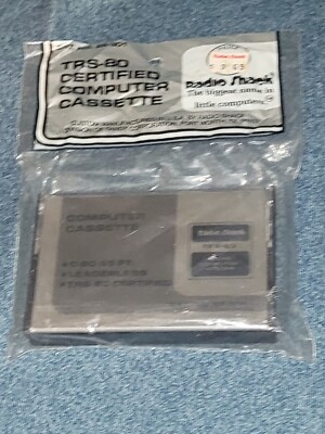 Tandy Radio Shack TRS 80 Cassette Certified Computer Sealed New Old ...