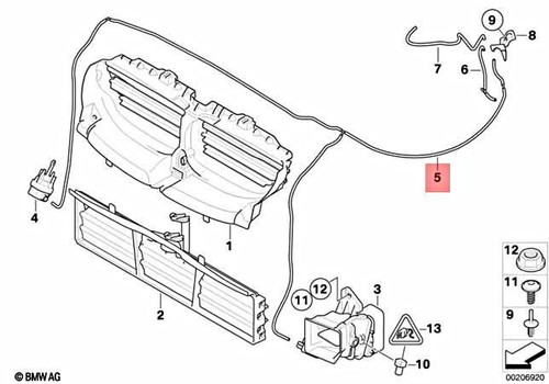Genuine BMW E60 E61 520d 523i 523Li 525d 525i Vacuum Supply Bks ...