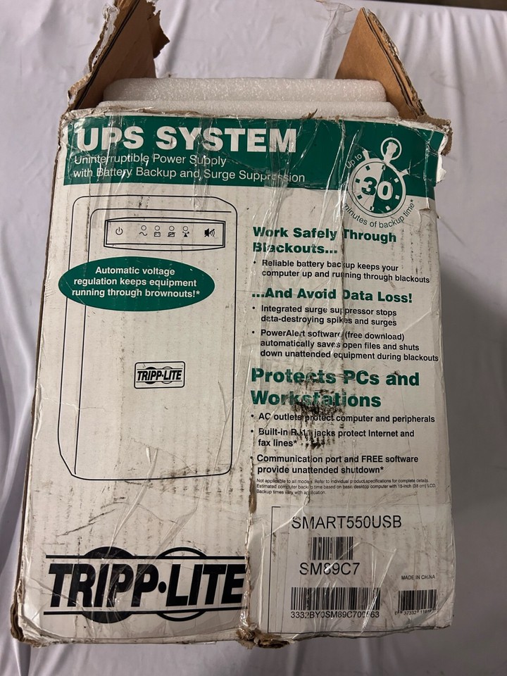 Tripp Lite UPS: 550VA 300W 120V SMART550USB Tower 37332116192 | eBay