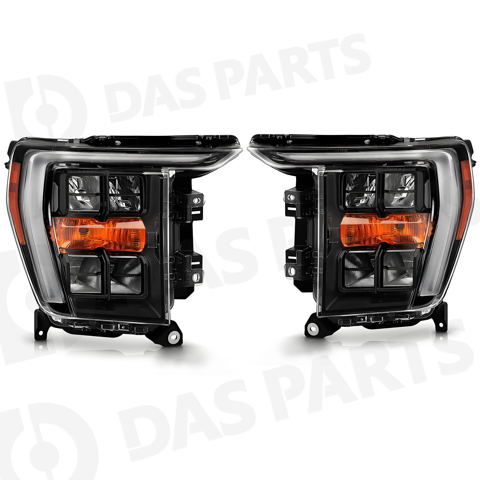 For 2021-23 Ford F150 Headlights w/ Quad LED Reflector DRL Left Side ...