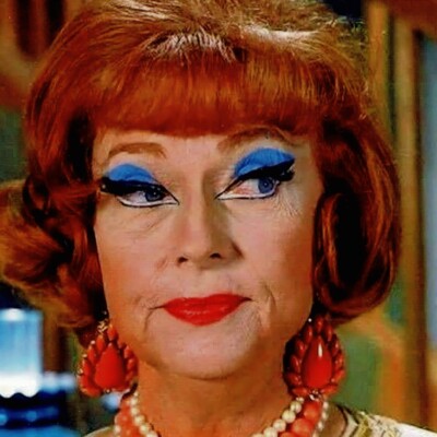 Endora from Bewitched giving the side eye 4x4 Agnes Moorehead reprint ...