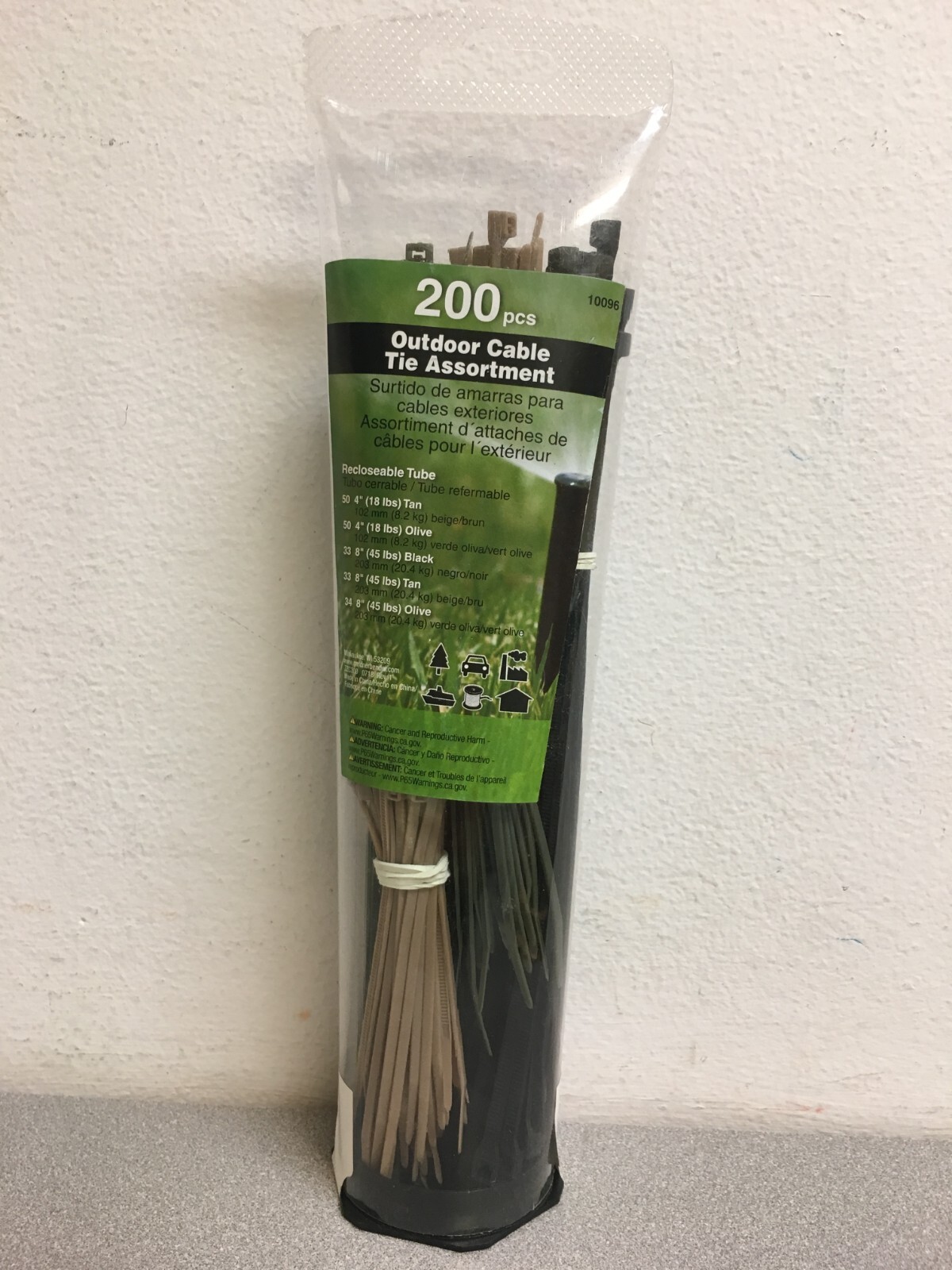 Gardner Bender 10096 Assorted Cable Tie 200 pk | eBay