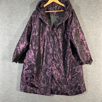 Taking Shape Jacket Womens 20 Plus Purple Black Coat Long Formal ...