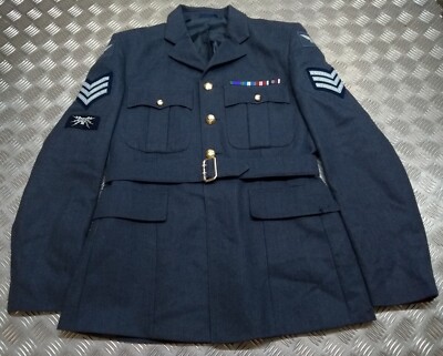RAF No1 Jacket British Air Force Blue OA Other Airmen SGT Rank With ...
