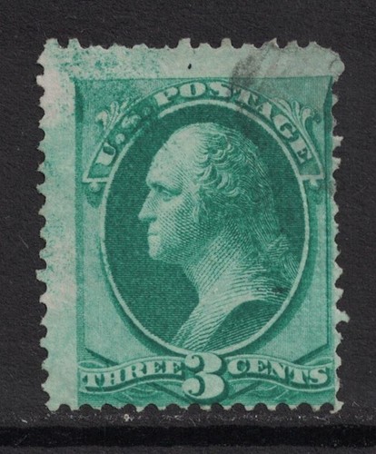 Scott 136- Used- 3c Washington- National Bank Note with grill- 1870- US ...