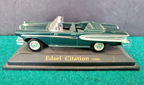 Vintage 1958 Edsel Citation, Die Cast Metal w/Stand Road Signature ...