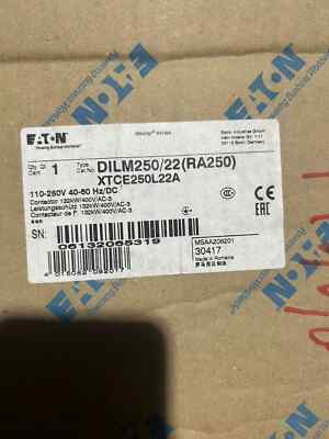 1PCS NEW MOELLER DILM250/22(RA250) 110-250V contactor Brand new Fedex ...