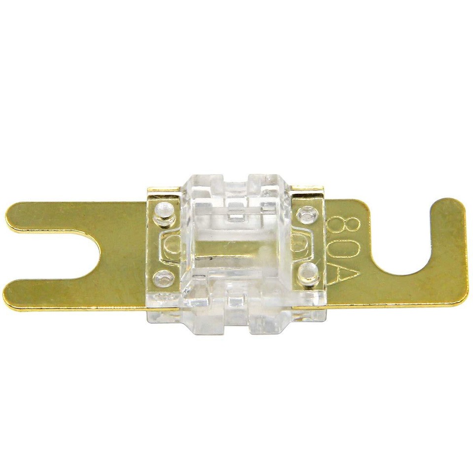5 Pack MANL Fuse 80A Mini ANL 80amp Fuse Gold Plated | eBay