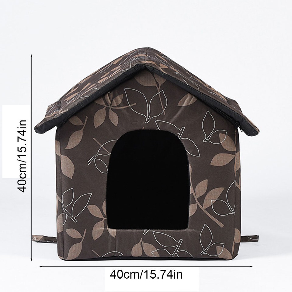 Waterproof Dog House Warm Stray Cats Shelter Kitten Cave Hut for Cats ...