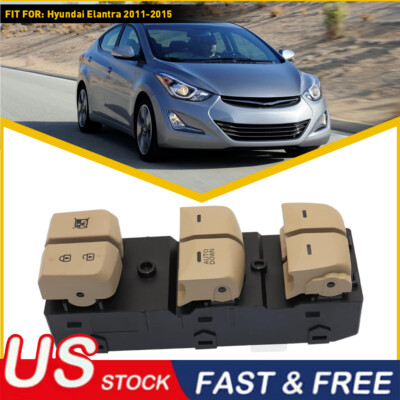 Beige Master Door Window Power Switch 93570-3X000 For Hyundai Elantra ...