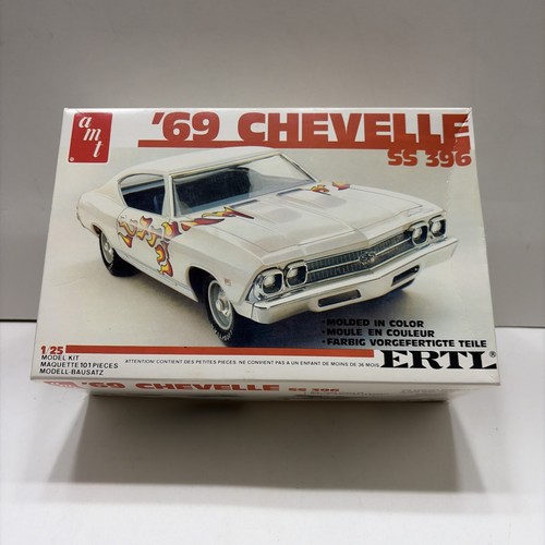 AMT Ertl 1/25 1969 69 Chevrolet Chevelle SS 396 Model Kit 1980s Vintage ...