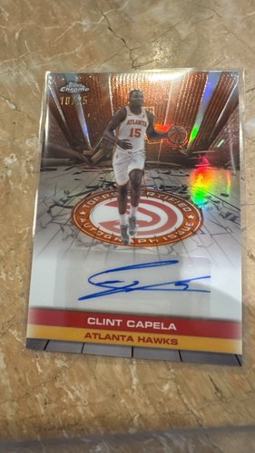 2025-26 Topps Chrome Basketball Clint Capela /25 Autograph SSP RARE ...