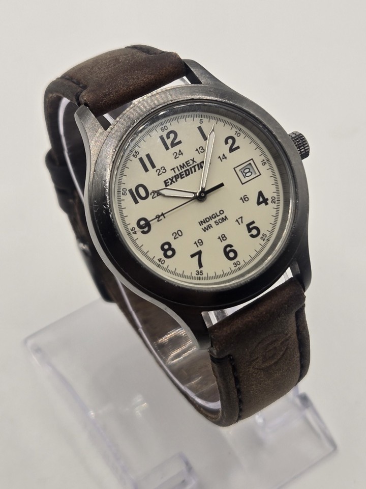 Timex T49870 Men's Expedition Metal Field Brown Leather Strap Watch 961613257840| eBay