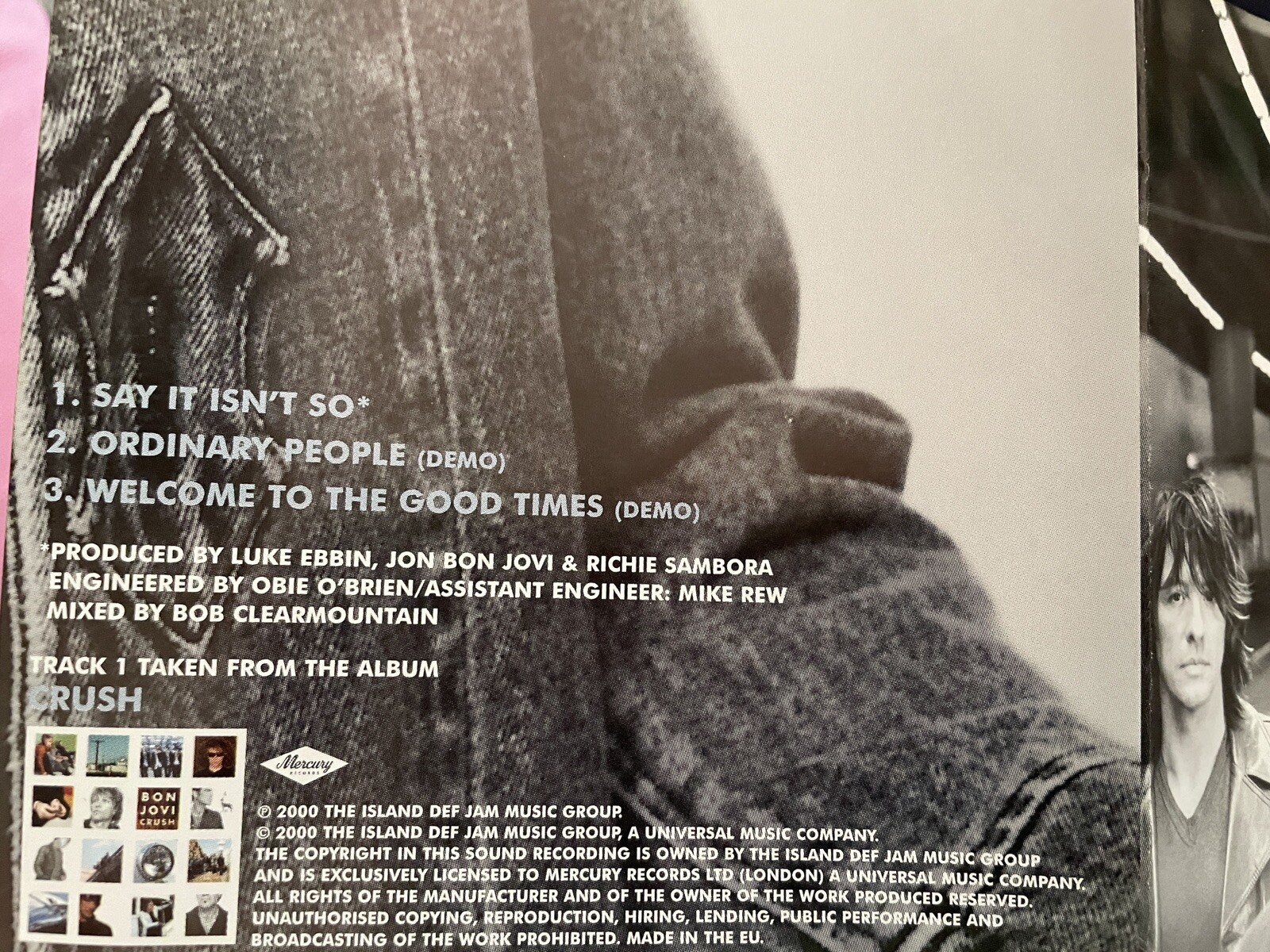Say It Isn't So, Pt. 1 by Bon Jovi (CD, 2000) for sale online | eBay