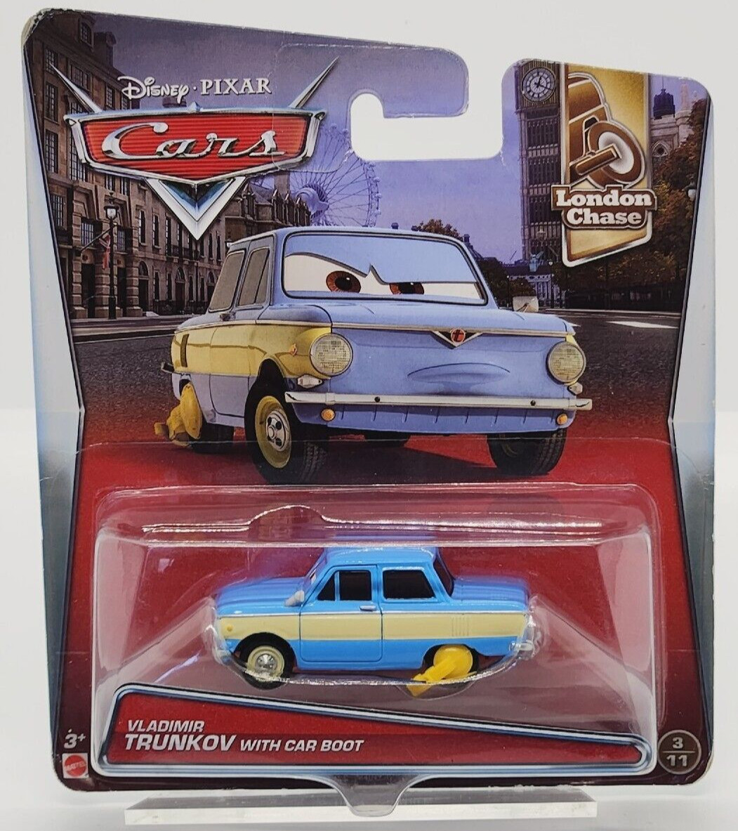Disney Store Pixar Cars Diecast 1:43 VLADIMIR TRUNKOV - New In Acrylic Case