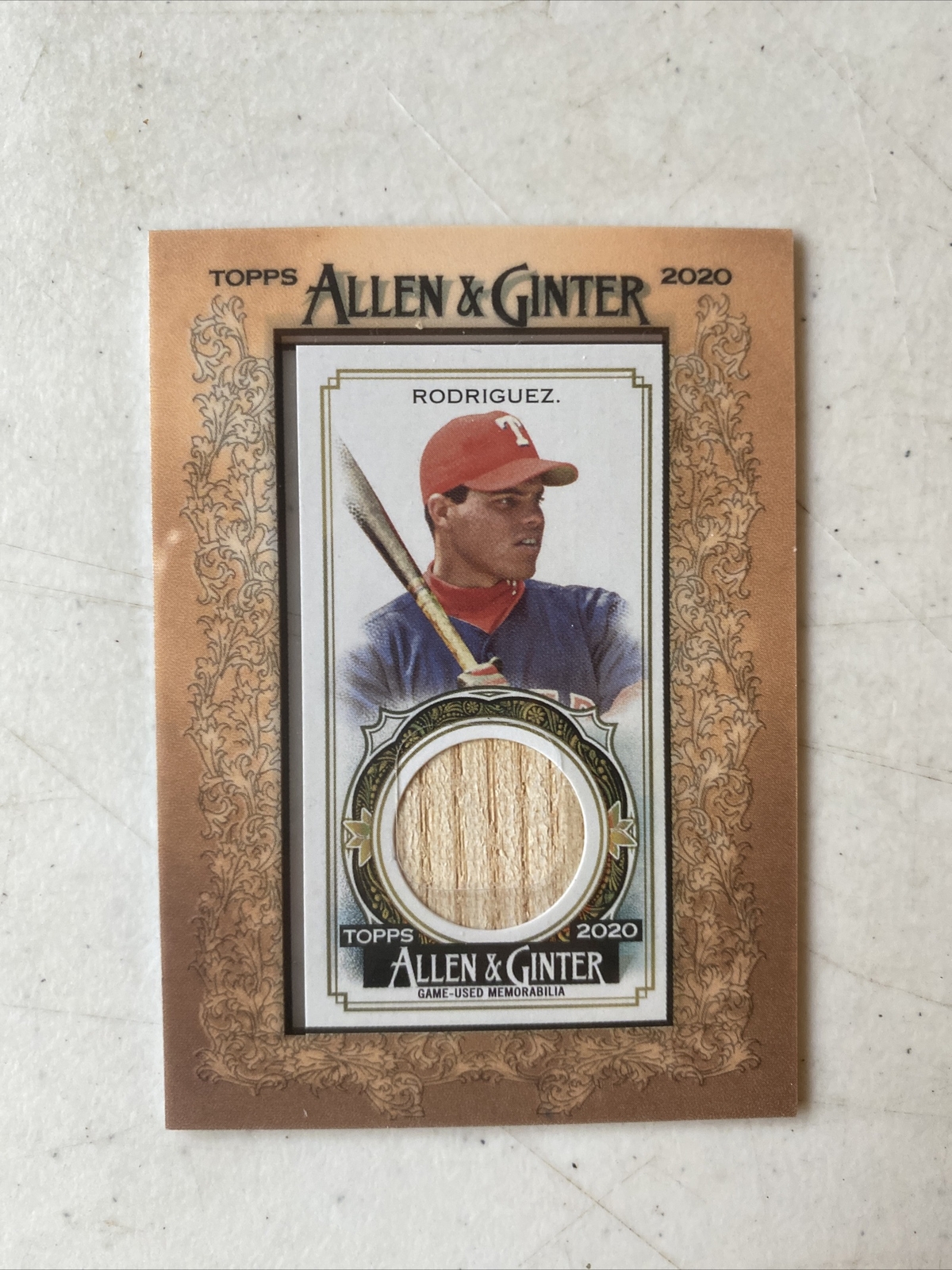 allen and ginter Mini Relic Frames Bat Ivan Pudge Rodriguez | eBay