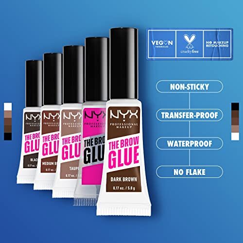 NYX PROFESSIONAL MAKEUP The Brow Glue Extreme Hold Eyebrow Gel - Clear ...
