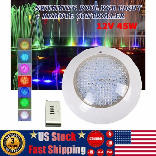 10 Inch LED Swimming Pool Light Cord Underwater Lamp Waterproof W ...