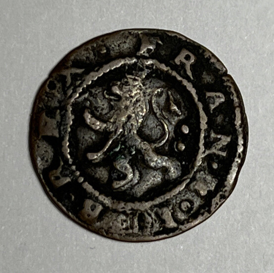 RARE! 1629 SCOTLAND 2 Pence KM#61, Hammered Charles I Twopence Turner ...