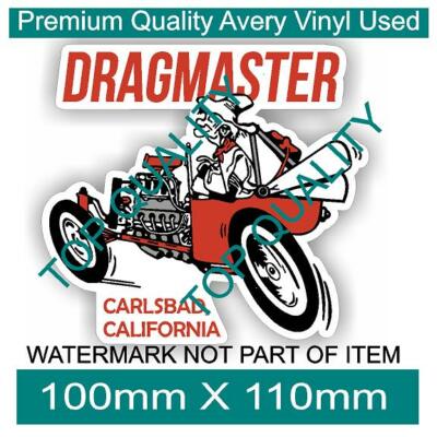 VINTAGE DRAGMASTER Decal Sticker Vintage Americana Decal Hot Rat Rod Stickers | eBay Australia