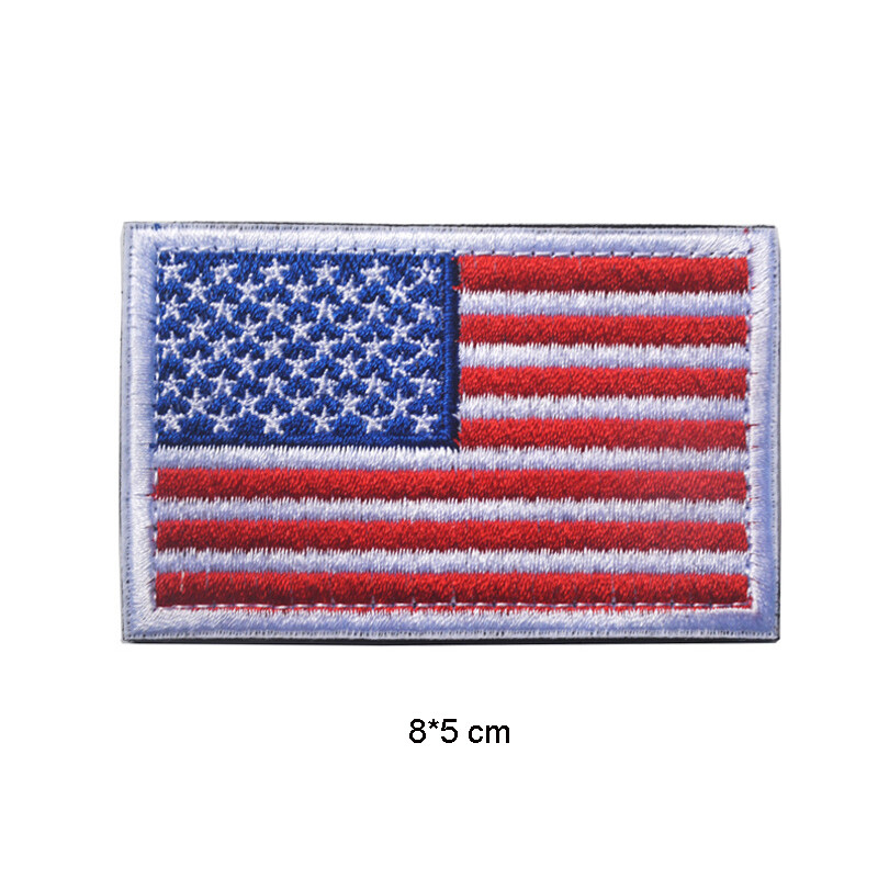 United States America Flag Iron Sew On Patches Crafts Fabric ...