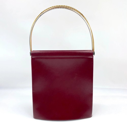 Cartier Trinity Wine Red Leather Purse Vintage Authentic | eBay