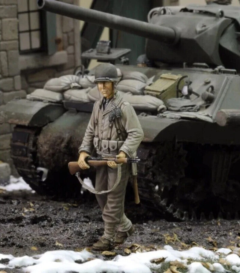 1/35 Resin Figure Model Kit WWII U.S. Infantry Rifleman Unassembled ...