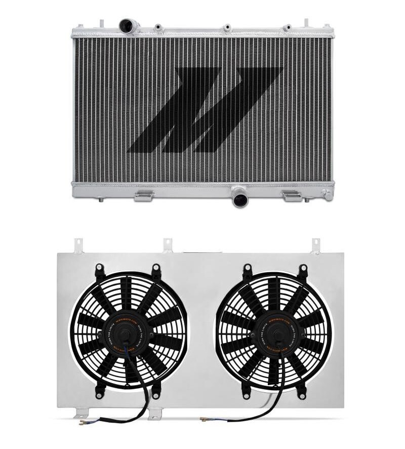MISHIMOTO DODGE NEON SRT4 SRT-4 TURBO ALUMINUM RACING RADIATOR + FAN ...
