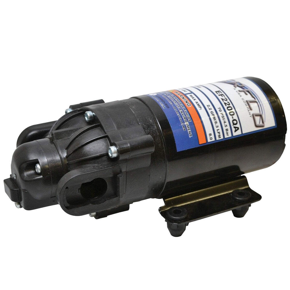 Everflo EF2200 Diaphragm/Demand Water Transfer Pump 2.2 GPM 12V Volt 70 ...