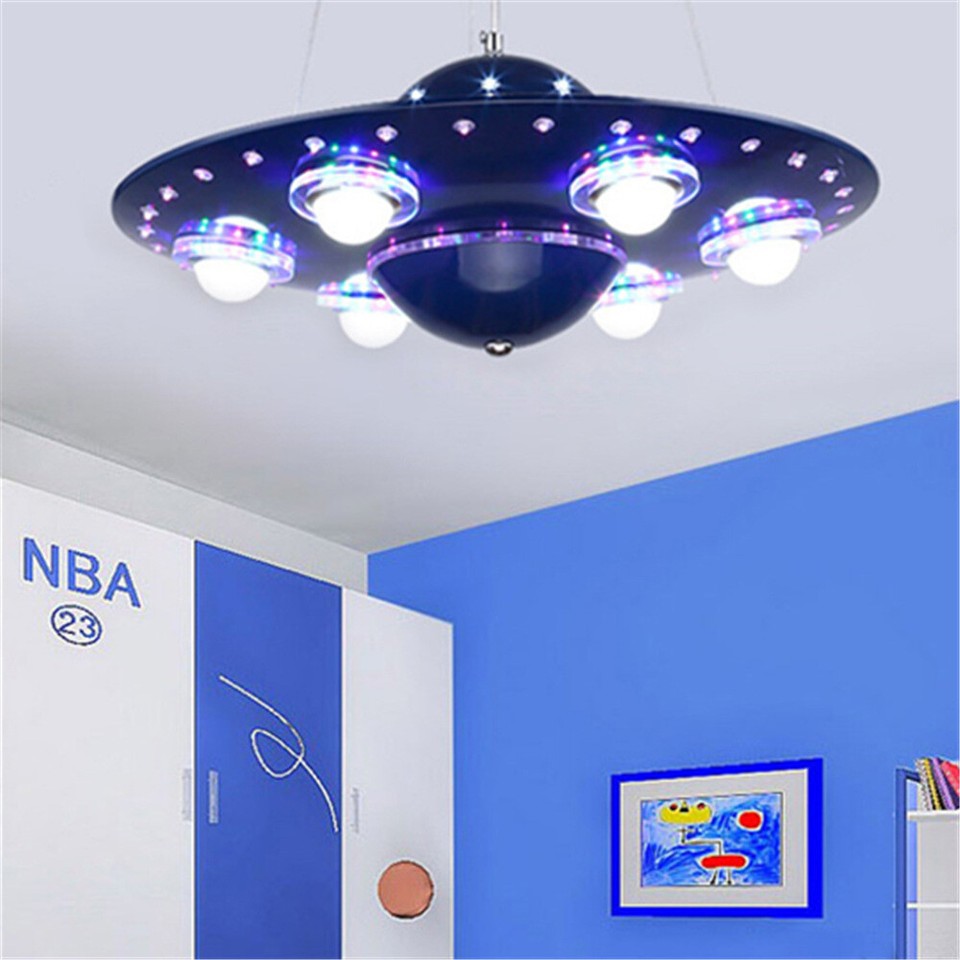 Creative UFO Pendant Light Fixture Spaceship LED Chandelier for ...