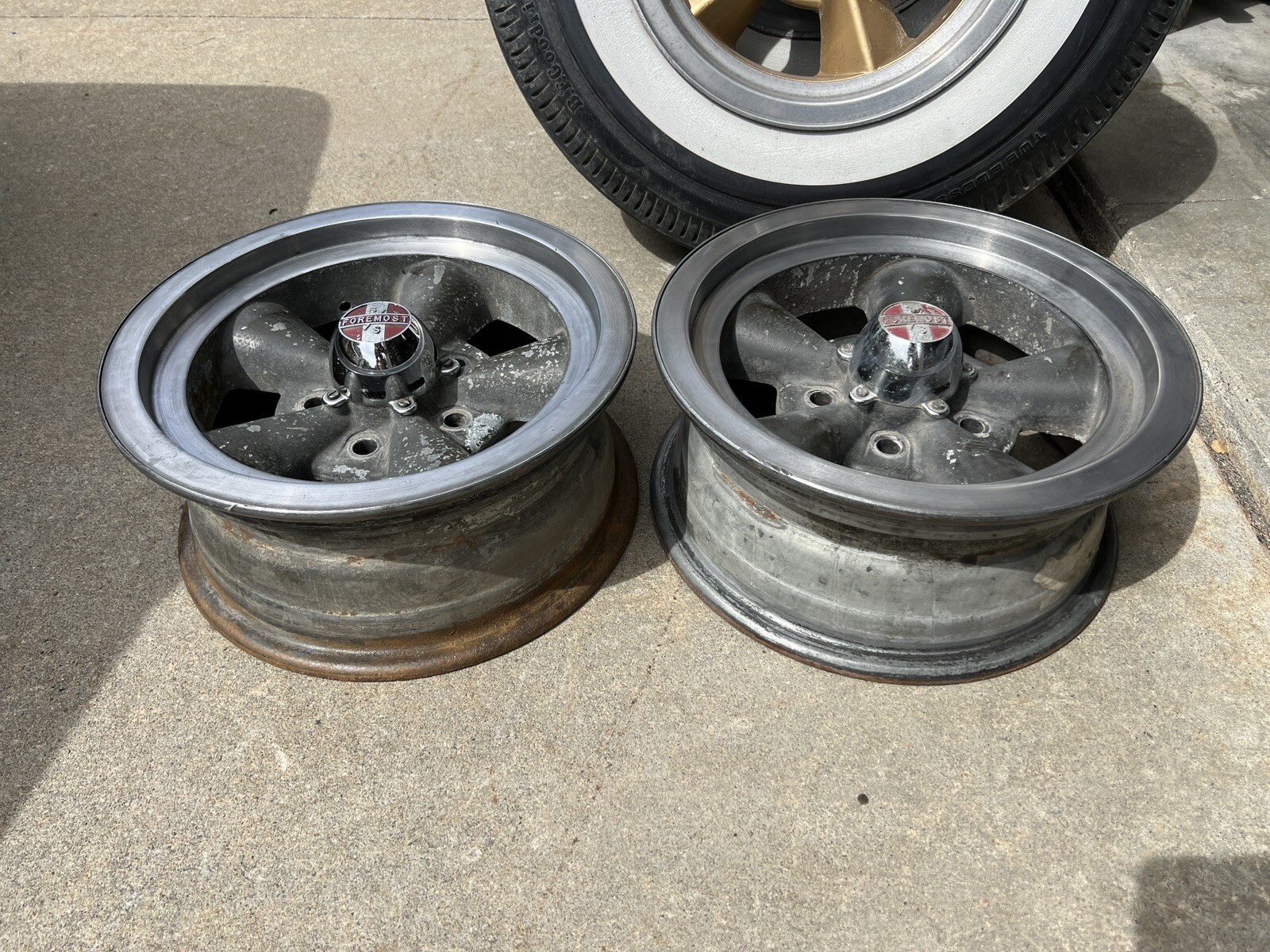 14x6 5x4.75 Foremost S/S Vintage Mag Wheel JC Penny 1967 | eBay