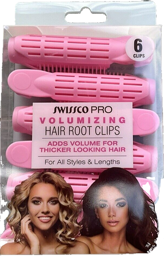 Swissco Pro VOLUMIZING HAIR ROOT CLIPS in Pink & for sale online | eBay UK