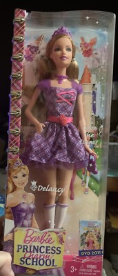 Barbie Princess Charm School NRFB Delancy Doll V8703 2010 Hard To Find ...
