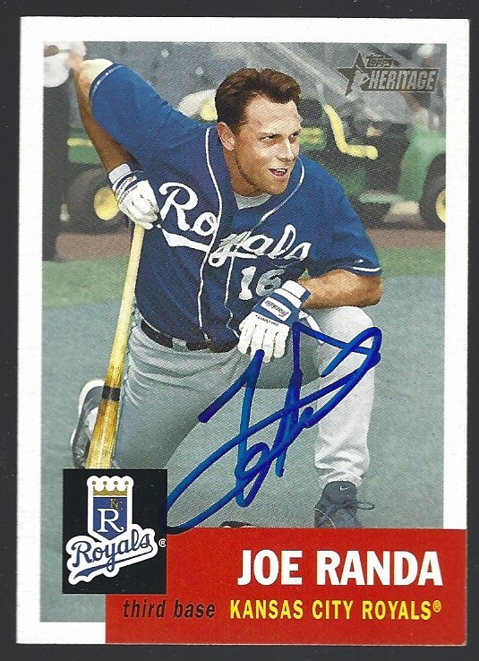 2002 Topps Heritage Baseball #351 Joe Randa IP autograph signed card | eBay