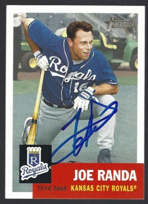 2002 Topps Heritage Baseball #351 Joe Randa IP autograph signed card | eBay
