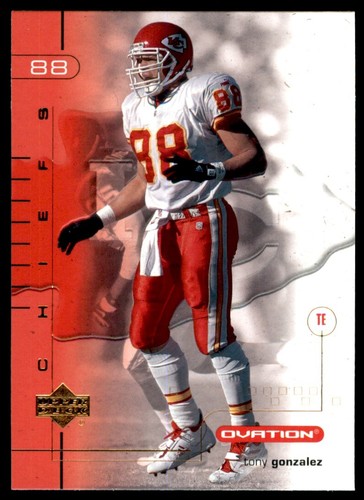 2001 Upper Deck Football Ovation Tony Gonzales NM Kansas City Chiefs ...