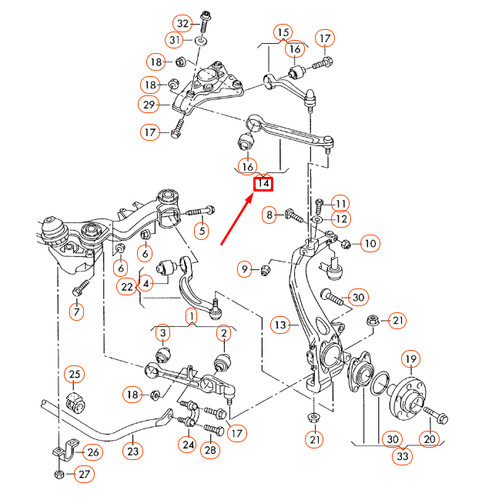 NEW AUDI A6 C6 FRONT LEFT UPPER CONTROL ARM 4E0407505E OEM | eBay