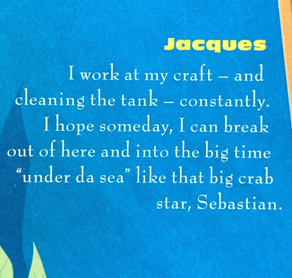 Finding Nemo Jacques Quotes