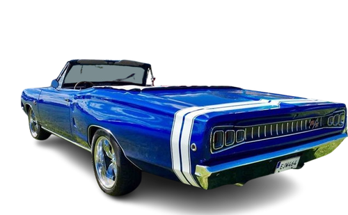 1968 Dodge Coronet R/T Convertible Classic (Rear Angle)POSTER 24 X 36 ...