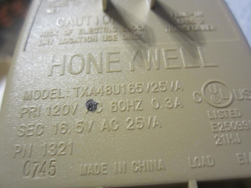 16.5 V AC Honeywell Ademco 1321 Plug-In Transformer,fine,security ...