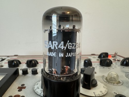 Matsushita 5AR4 GZ34 Rectifier Tube. Tests / Measures 100% w Balanced ...