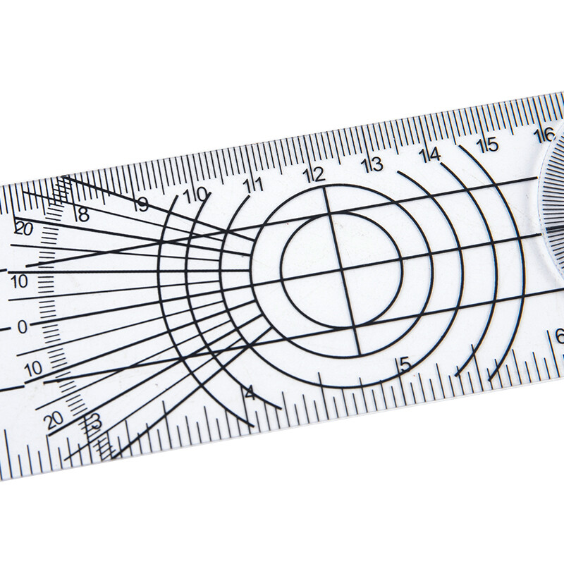 0-140mm 360 Degree Goniometer Angle Medical Spinal Angle Ruler Angle ...