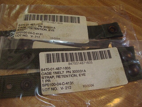 2 NEW~OD GREEN~Army Military~Helmet Universal Goggle Retention Straps ...