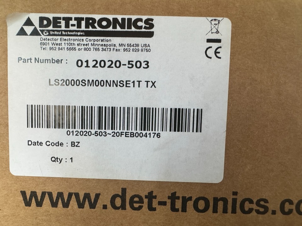 DET-TRONICS LS2000 Line-of-Sight Infrared Gas Detector Transmitter ...