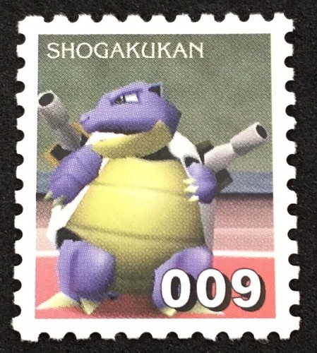 Blastoise No.009 Pokemon Stamp Nintendo Shogakukan Very Rare from Japan ...